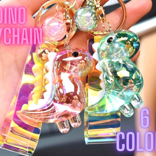 Dinosaur Keychain - Etsy