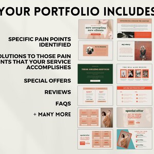 Virtual Assistant Portfolio Template Online Business Manager - Etsy