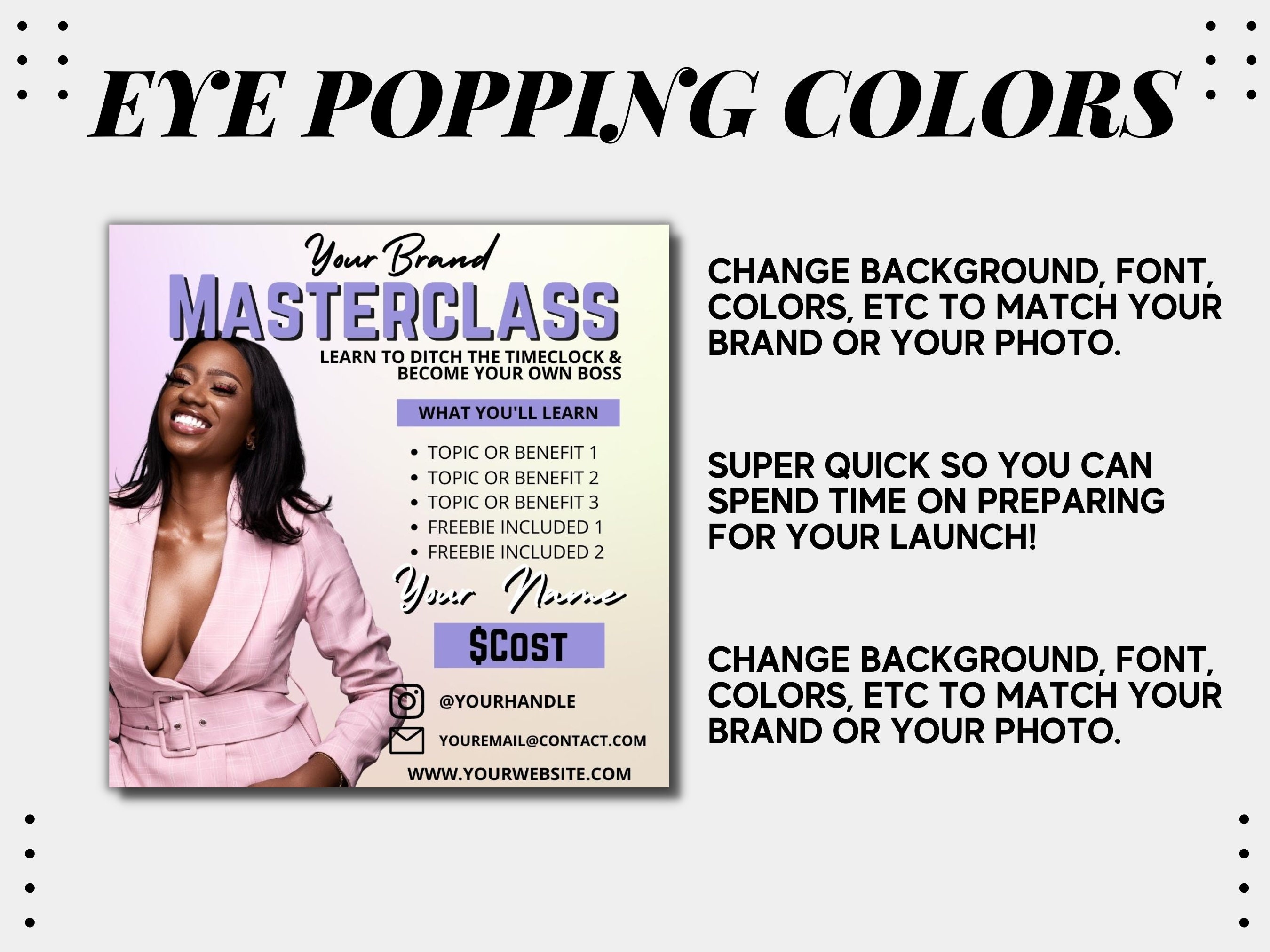 Course Flyer Template Lash Class Flyer Lashes Launch Day Flyer Lash ...