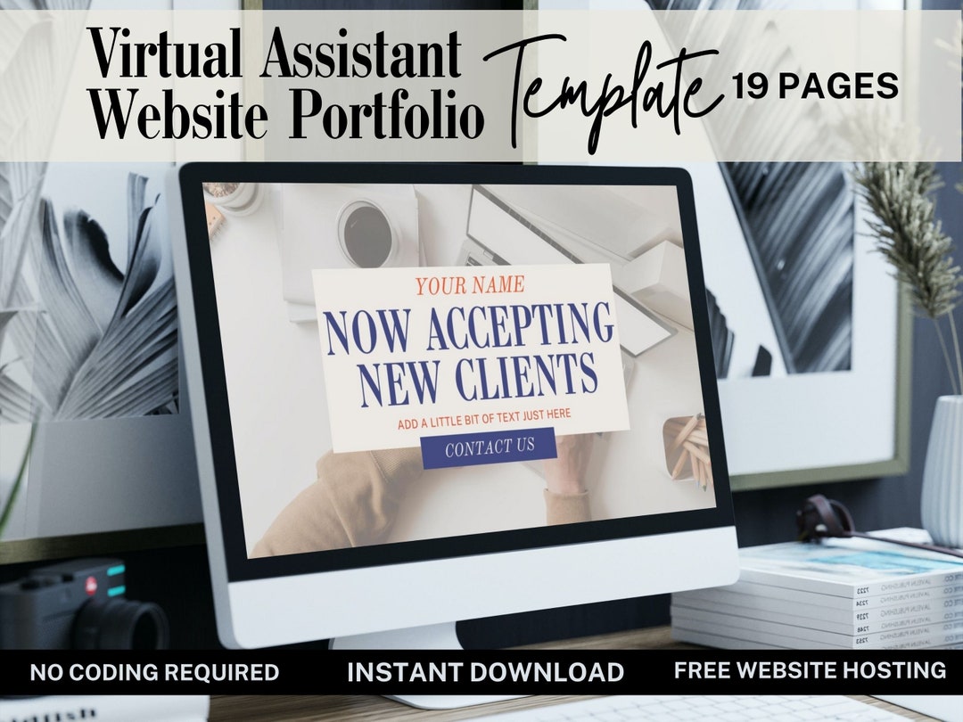 Virtual Assistant Portfolio Template Online Business Manager Virtual ...