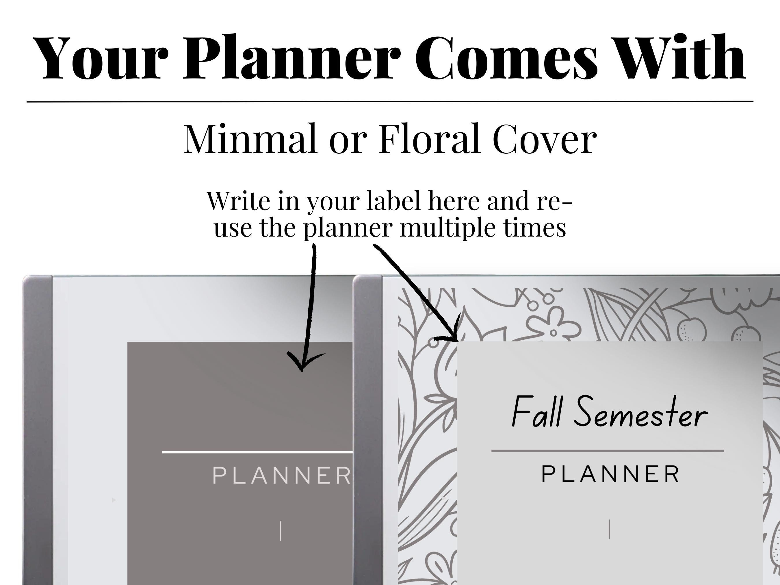 Student Planner Remarkable 2 Template| Interactive Pdf| Remarkable 2 ...