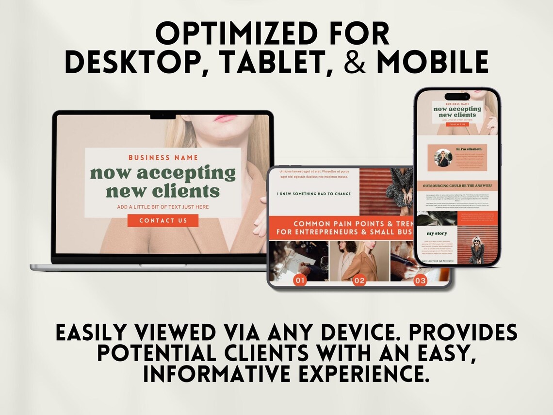 Virtual Assistant Portfolio Template Online Business Manager - Etsy