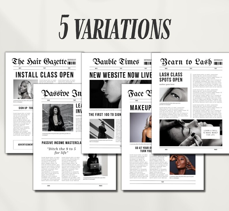 Official Launch Flyer Instant Download Newspaper Template Launching ...