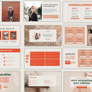 Virtual Assistant Portfolio Template Online Business Manager - Etsy