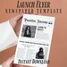 Launch Day Flyer Instant Download Newspaper Template Printable ...