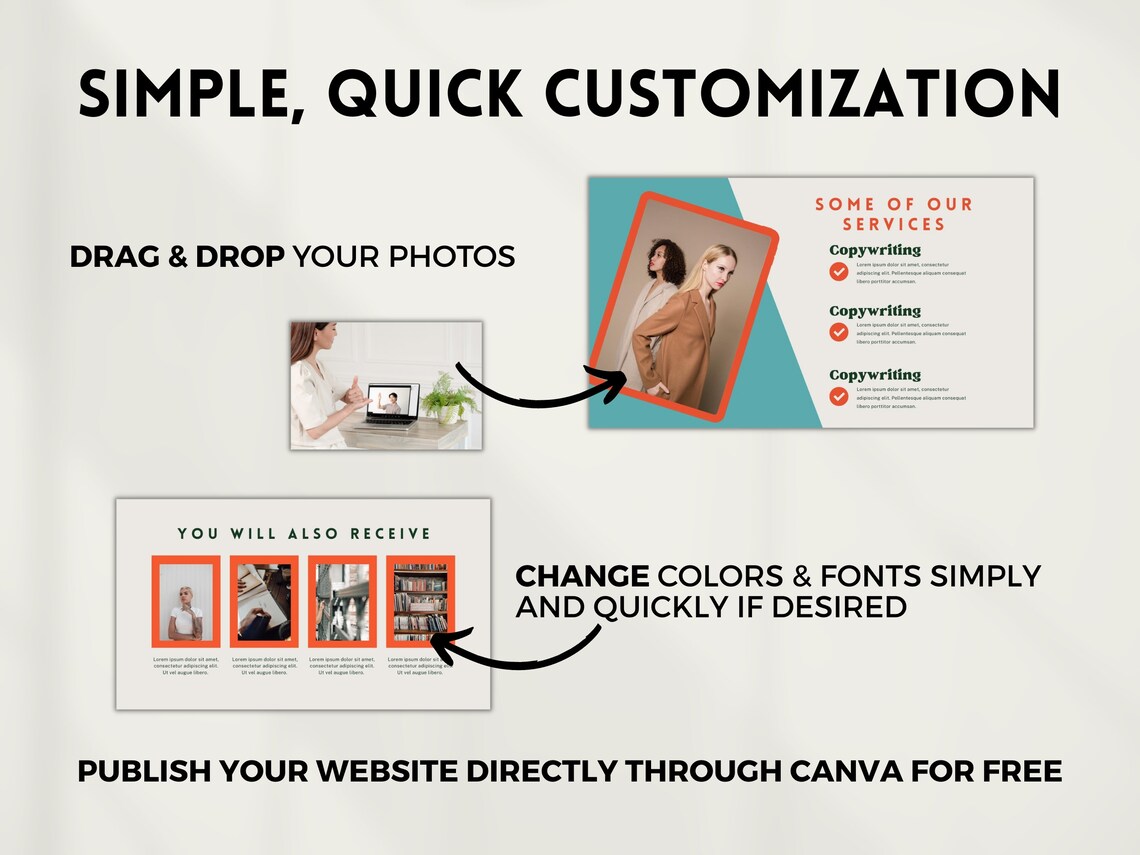 Virtual Assistant Portfolio Template Online Business Manager - Etsy