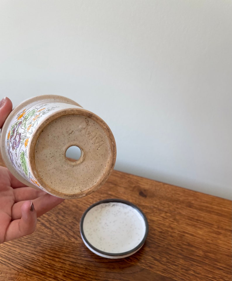 Mini Floral Flower Pot - Etsy