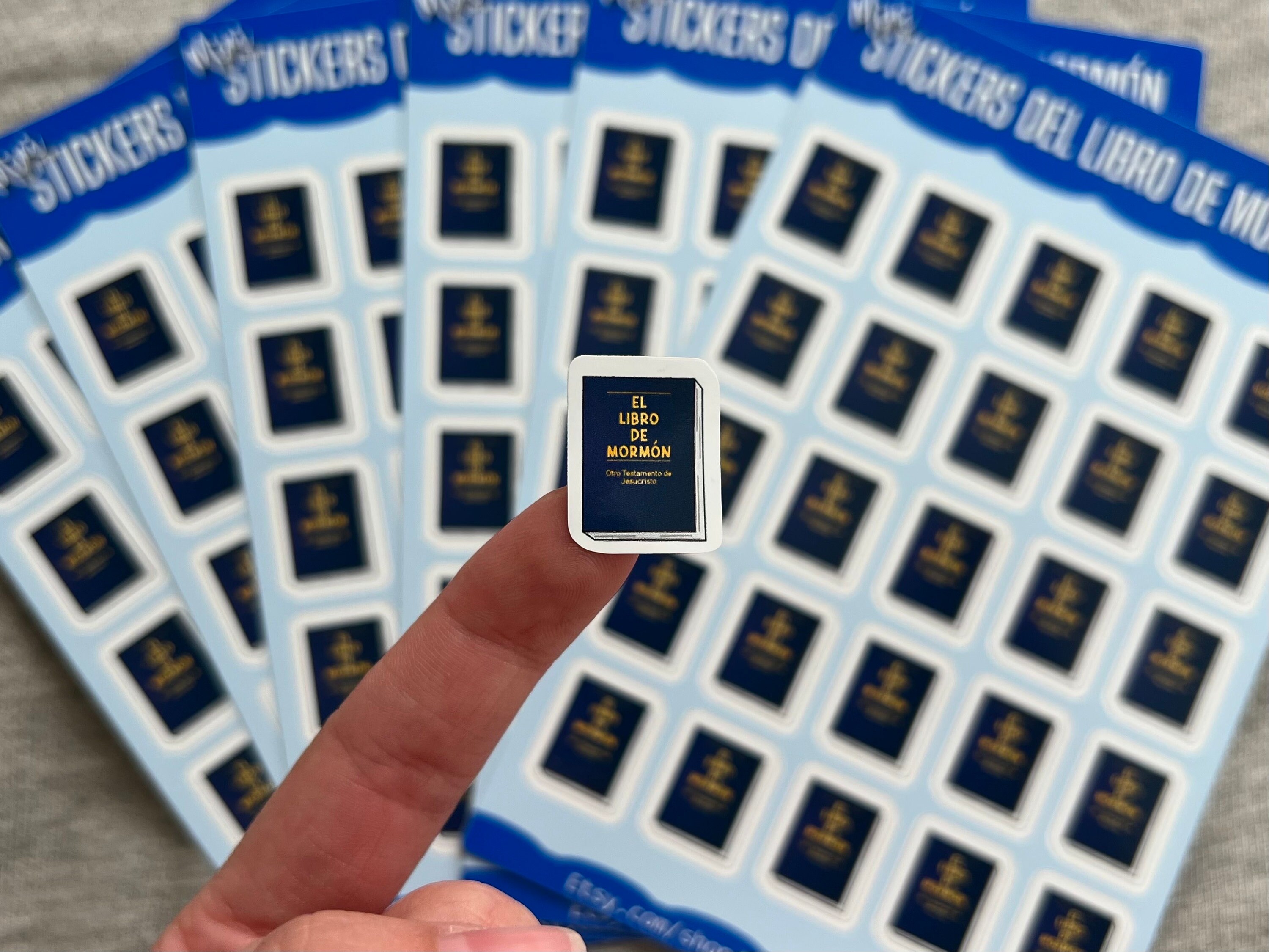 Mini Libro De Mormon Stickers 4x6 Sheet spanish Book of - Etsy