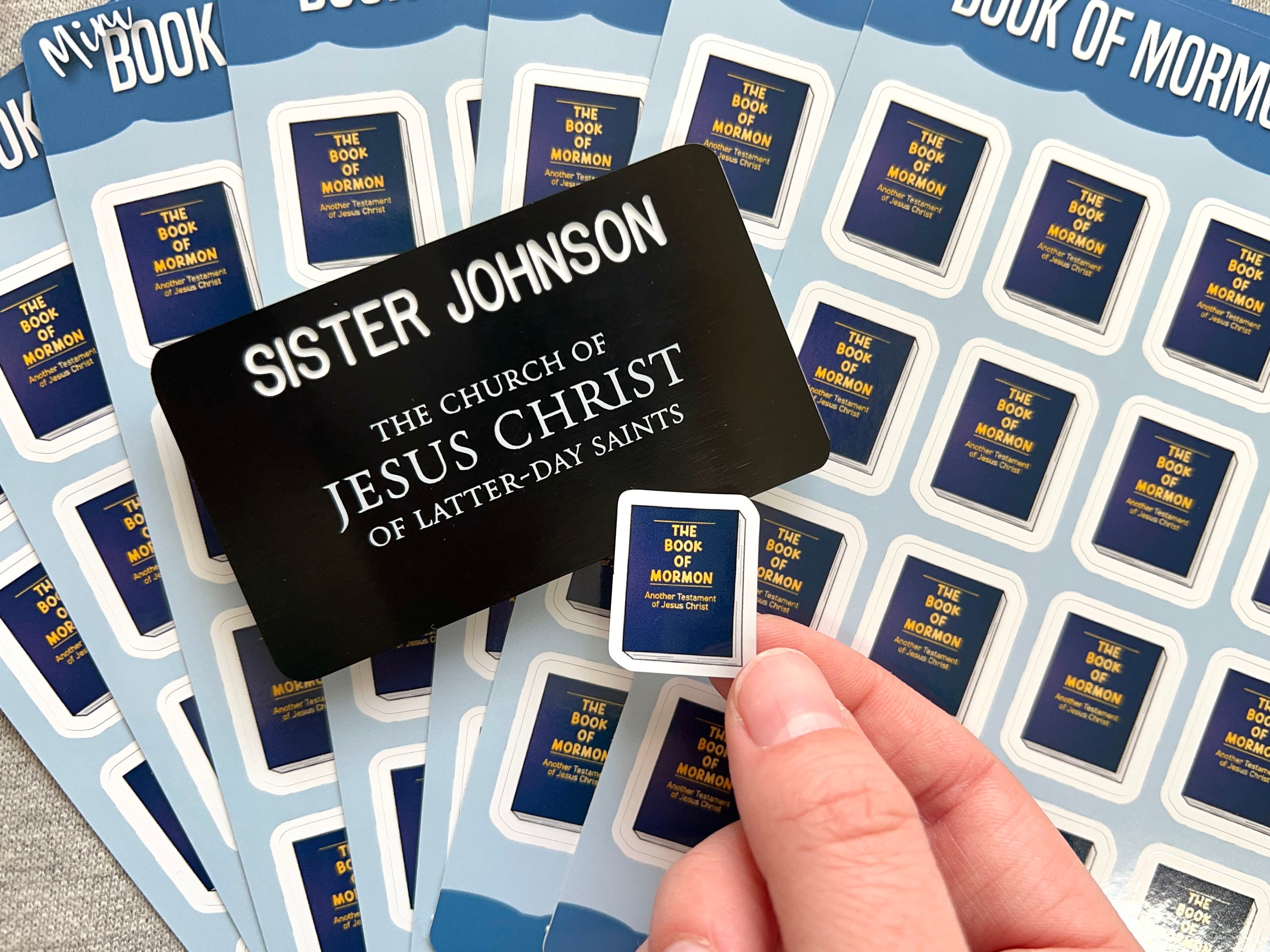 Mini Book of Mormon Stickers 4x6 Sheet - Etsy