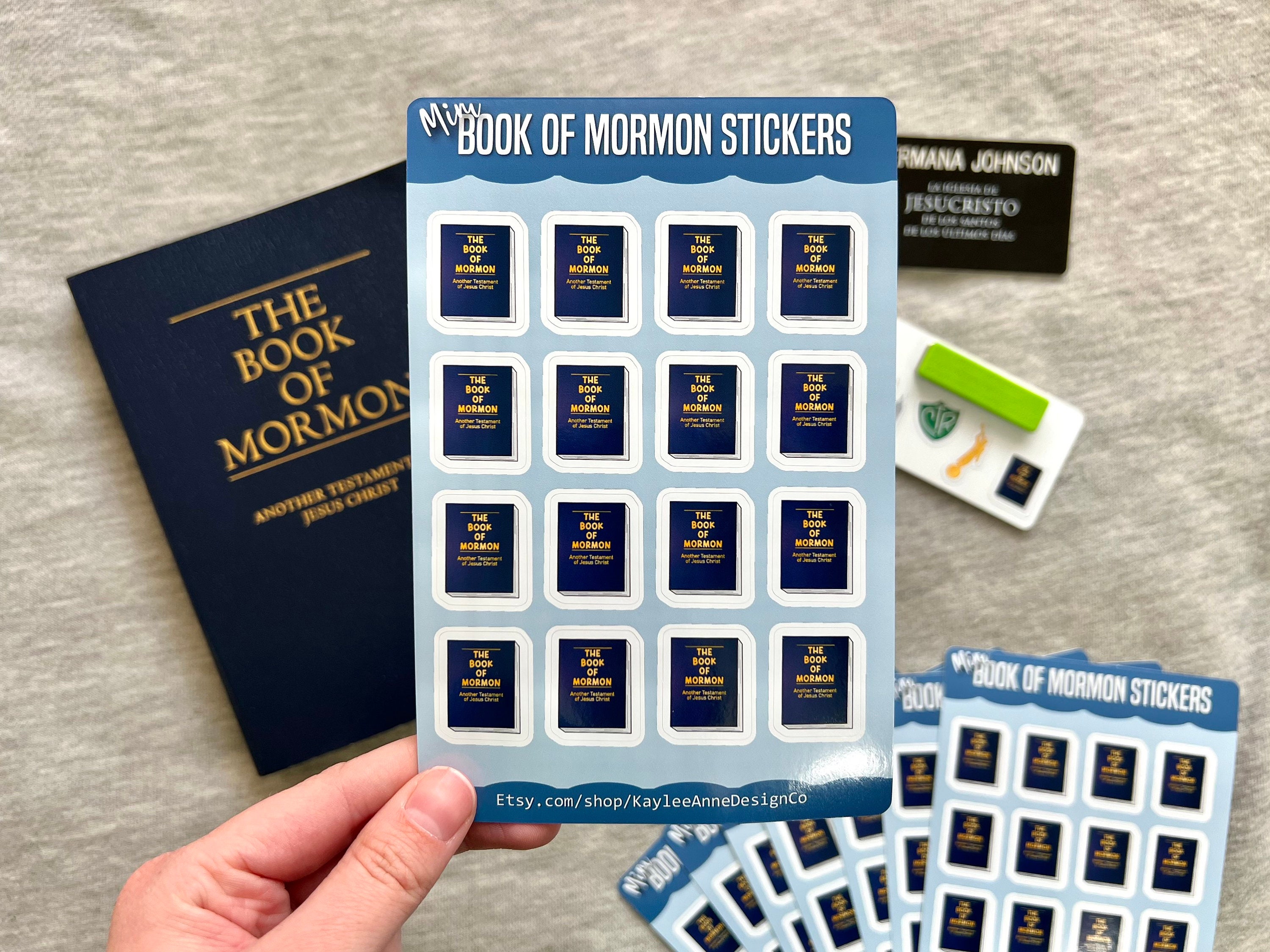 Mini Book of Mormon Stickers 4x6 Sheet - Etsy
