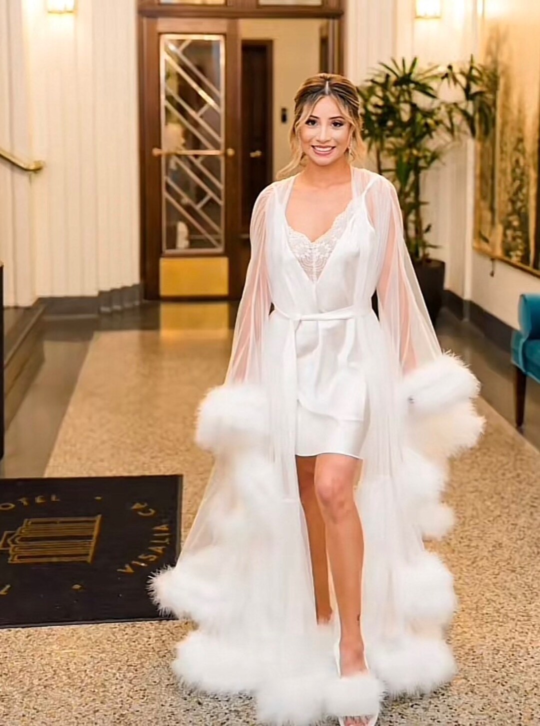 Bridal Fur Robe Bridal Robes Boudoir Robe Fur Robe for - Etsy