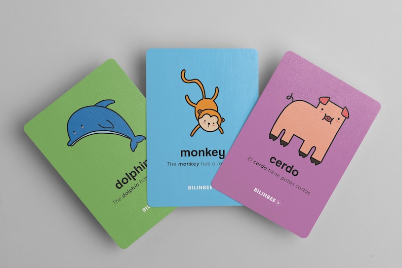 Bilingual Flashcards | Spanish - English | Mammals | Educational | Home ...
