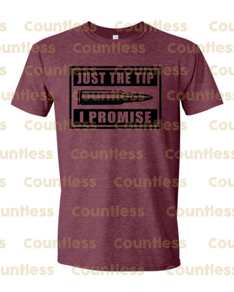 Just the Tip I Promise SVG PNG Second Amendment Sublimation DTF Dtg Gun ...
