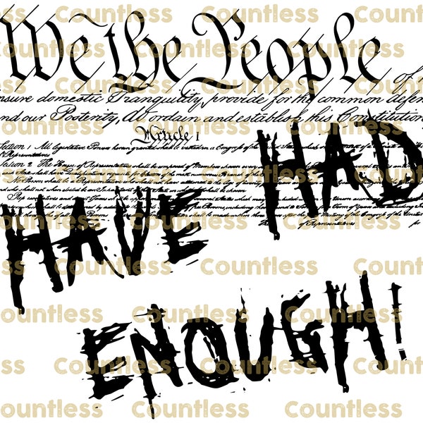 Buy We the People Have Had Enough Sticker Online In India - Etsy India