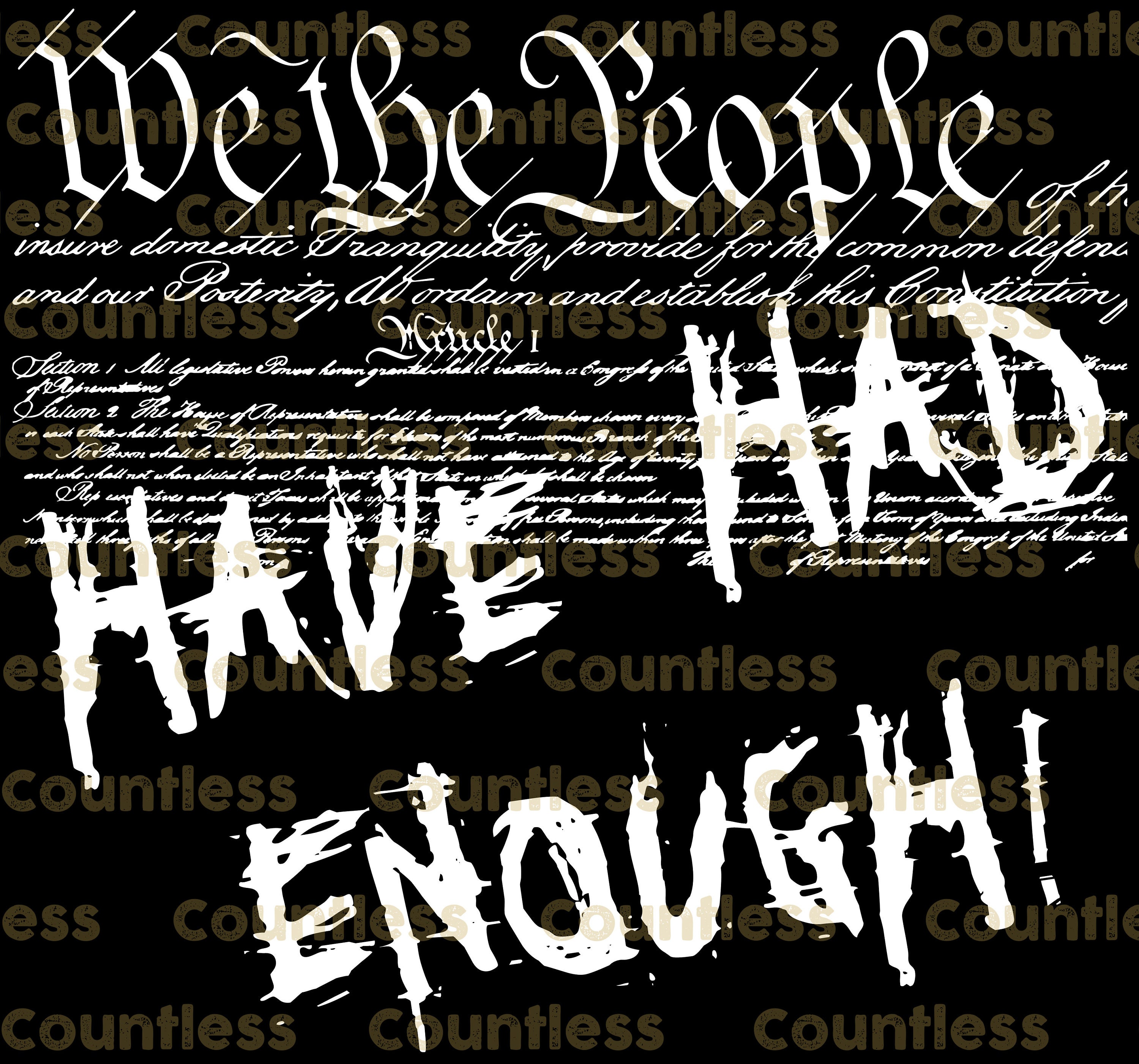 We the People Have Had Enough! Digital American Patriotic PNG SVG for ...