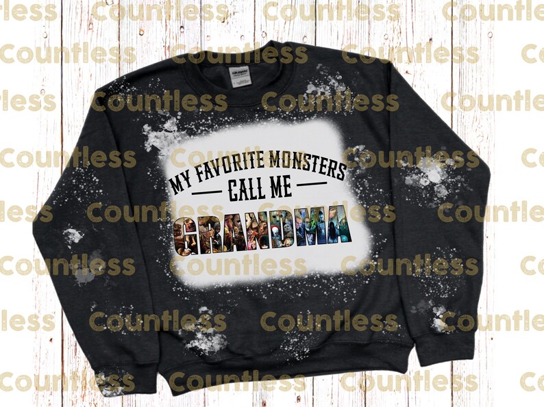 My Favorite Monsters Grandma Sublimation, Instant Download, Sublimation ...