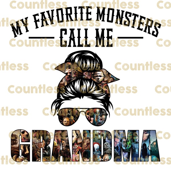 My Favorite Monsters Call Me Mom Png - Etsy