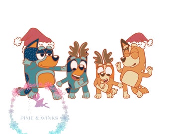 Bluey Press On - Etsy