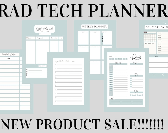 Rad Tech X-ray Technician Planner Student Clinical Journal Radiologic ...