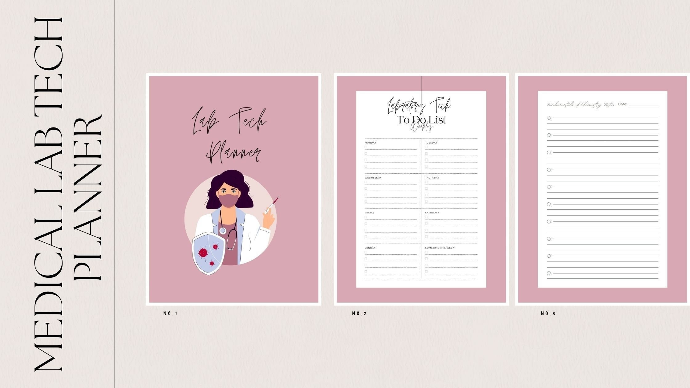 Medical Lab Tech Planner MLT Medical Laboratory ASCP Technician ...