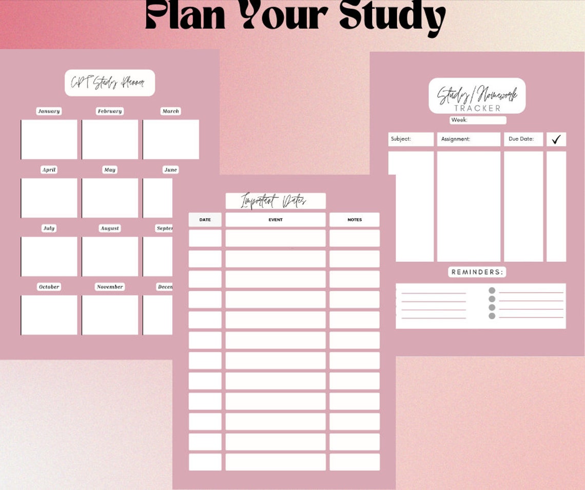Phlebotomy Tech Student Planner Phlebotomist CPT Printable Notebook ...