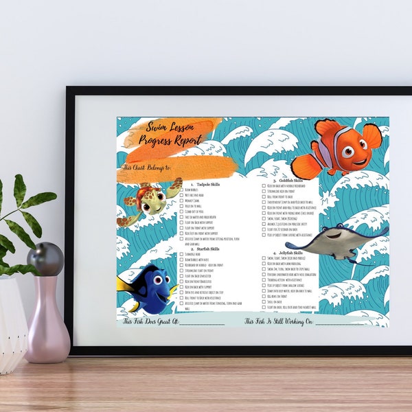 Swim Lesson Report Cards - Etsy Swim Lesson Report Cards - Etsy
