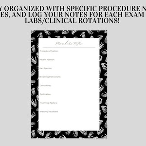 Xray Rad Tech Planner Student Clinical Journal Radiologic Technician ...