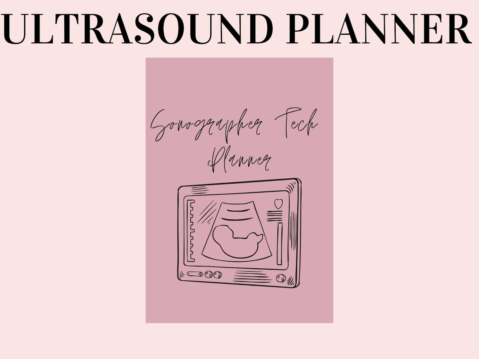 Ultrasound Tech Pink Sonographer School Technician Planner Student ...