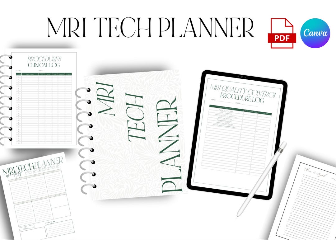 MRI Planner Digital Download PDF MRI Tech School Program Study Pages ...