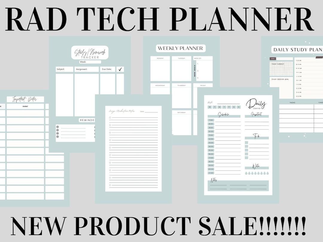Rad Tech X-ray Technician Planner Student Clinical Journal Radiologic ...
