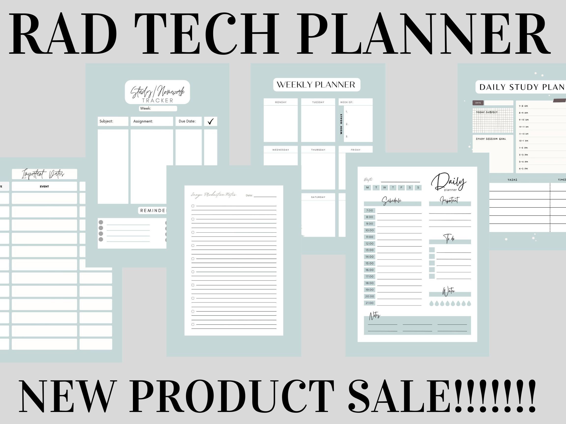 Rad Tech X-ray Technician Planner Student Clinical Journal Radiologic ...