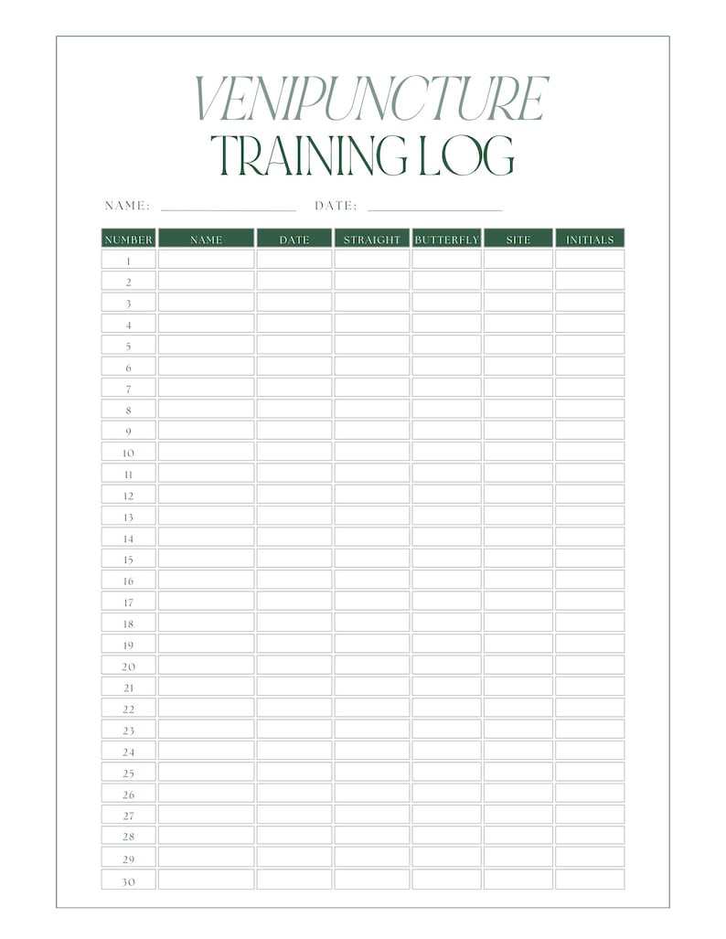 Phlebotomy Program Planner CPT Phlebotomist Planning Pages CPT ...