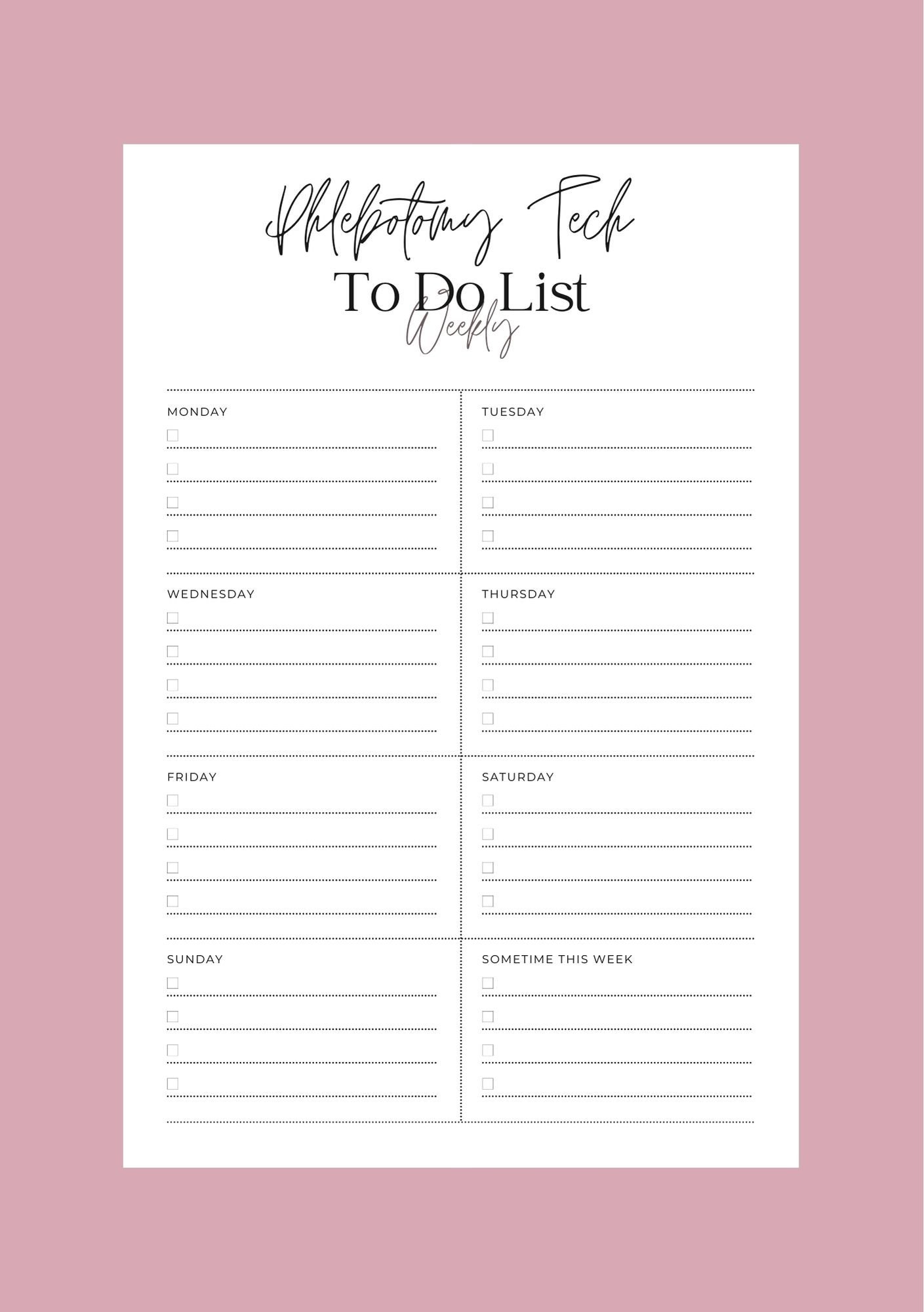 Phlebotomy Tech Student Planner Phlebotomist CPT Printable Notebook ...