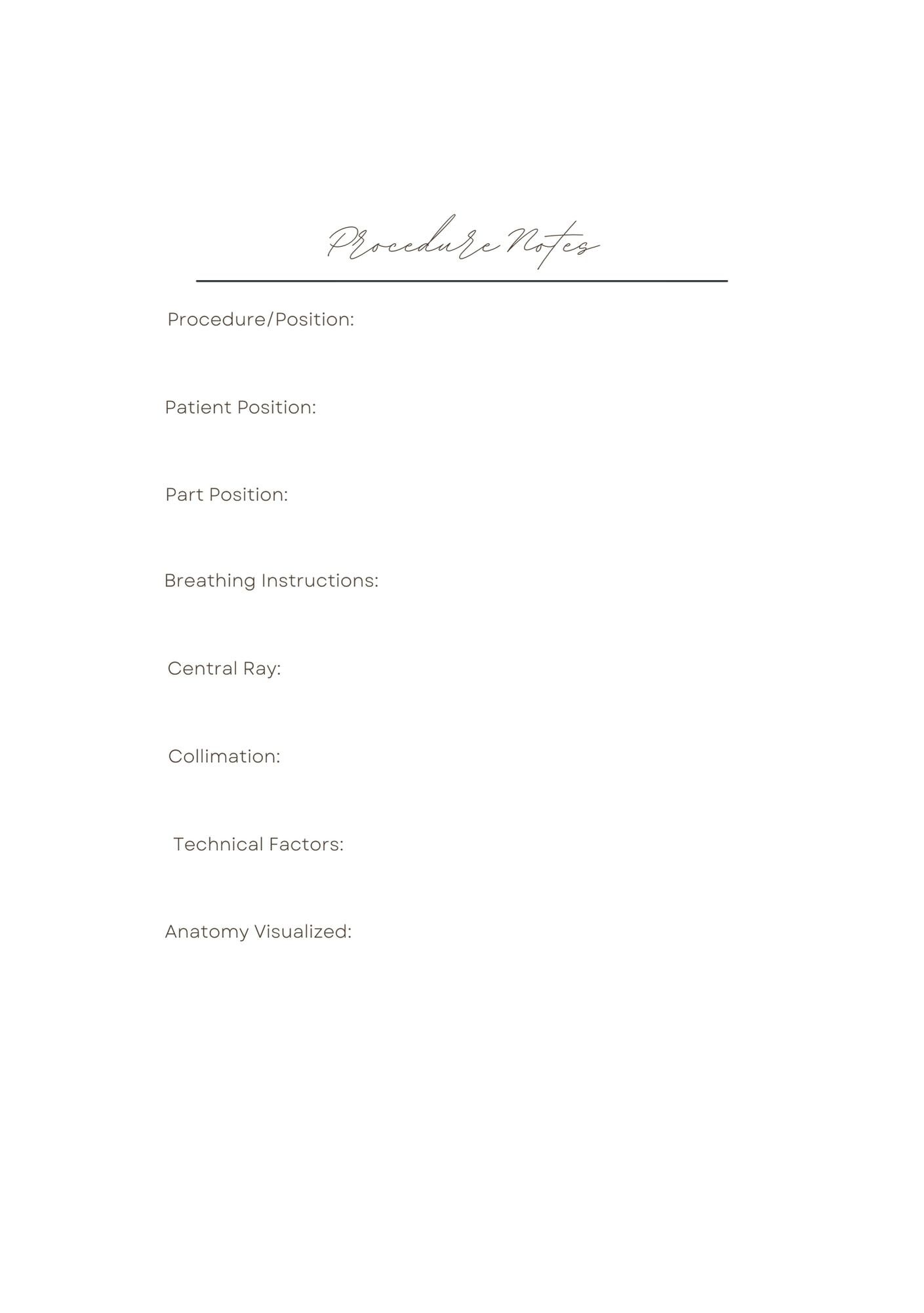 Rad Tech X-ray Black and White Technician Planner Student Clinical ...