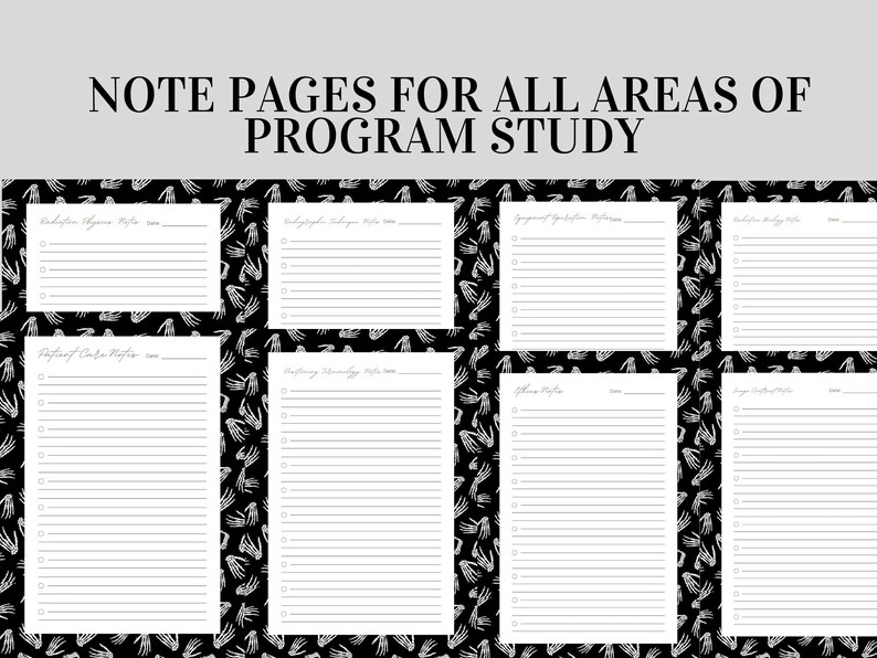 Xray Rad Tech Planner Student Clinical Journal Radiologic Technician ...