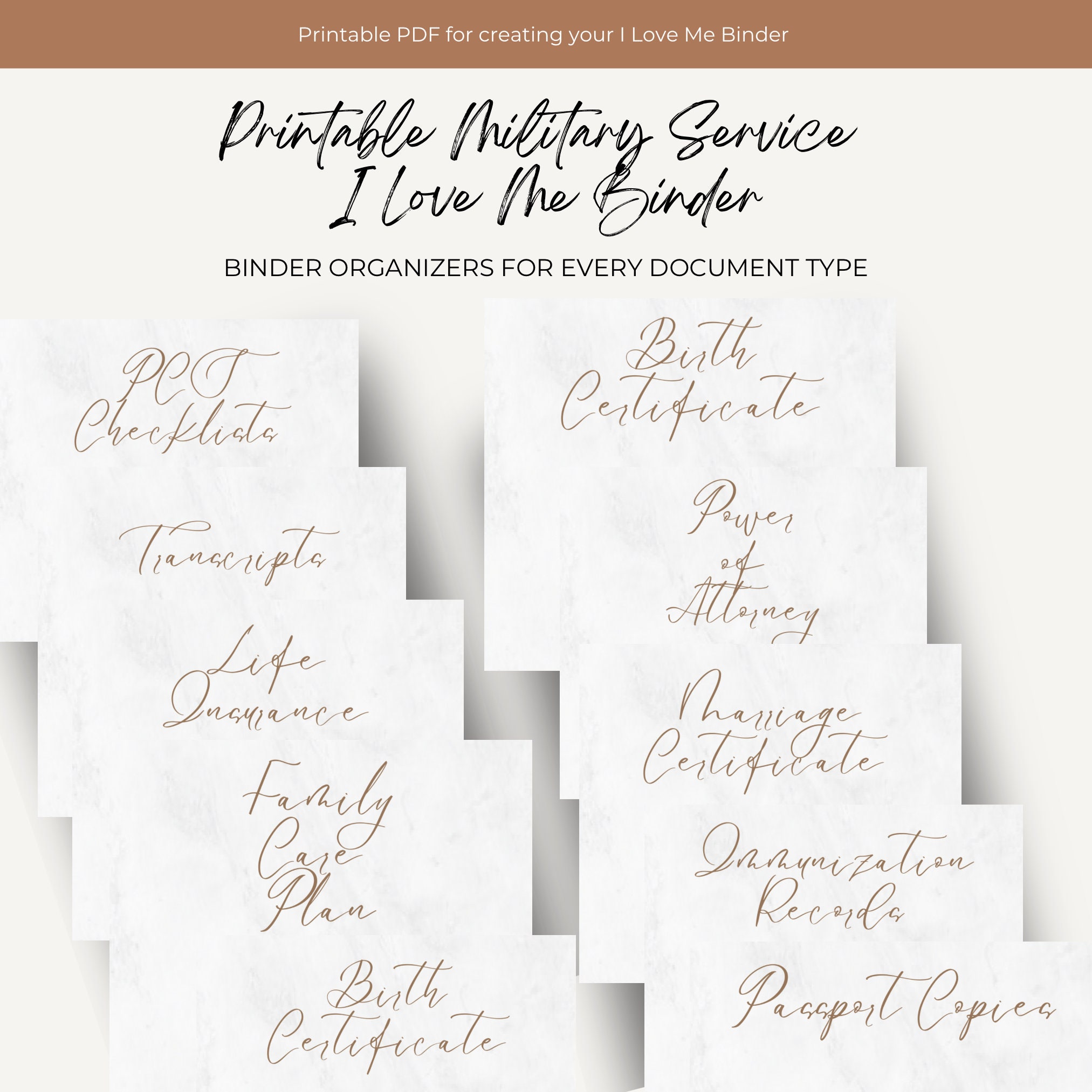 I Love Me Binder Military Service Binder Certificates Awards Army Navy ...