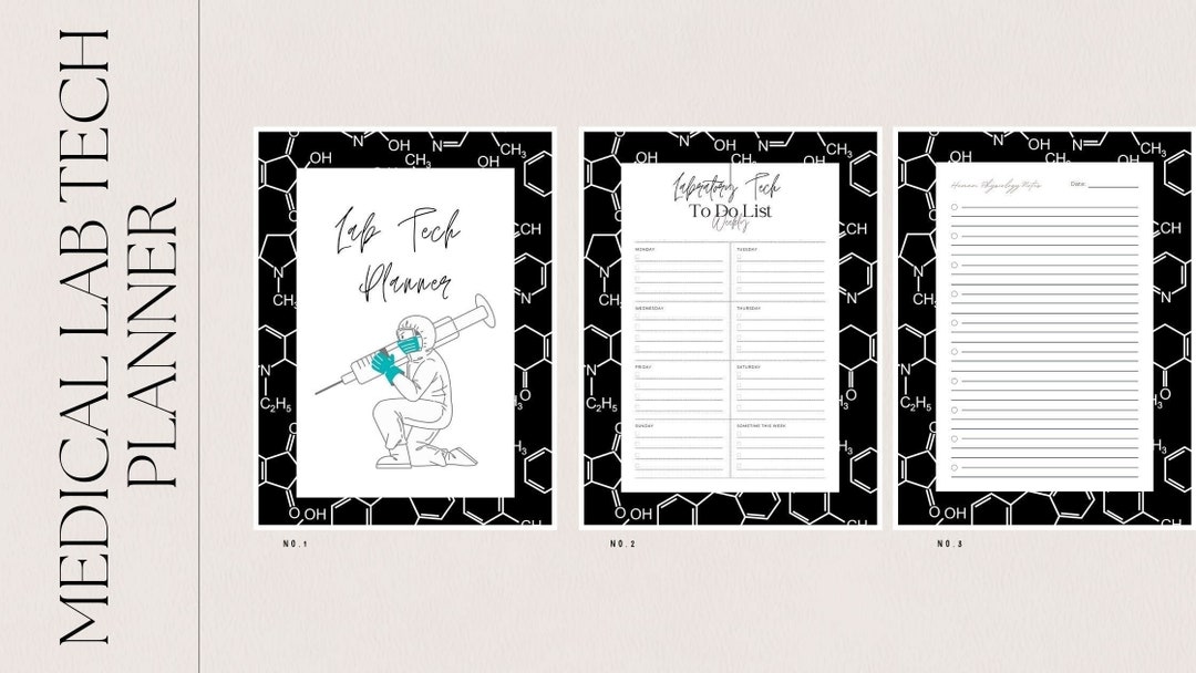 Medical Lab Tech Planner MLT Medical Laboratory ASCP Technician ...