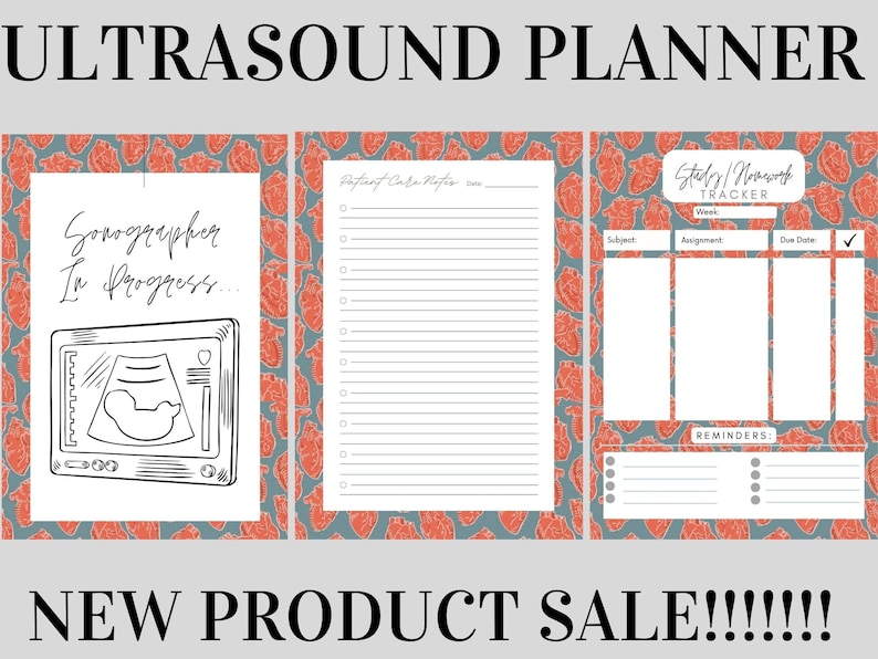 Ultrasound Tech Sonographer Technician Planner Student Clinical Journal ...