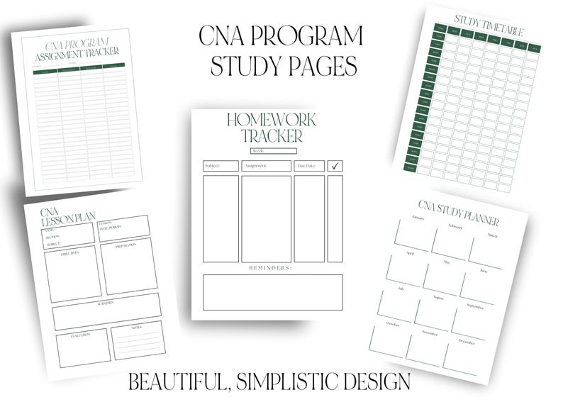 CNA Planner: Shift Organizer, Study & Vital Tracking (digital Download ...