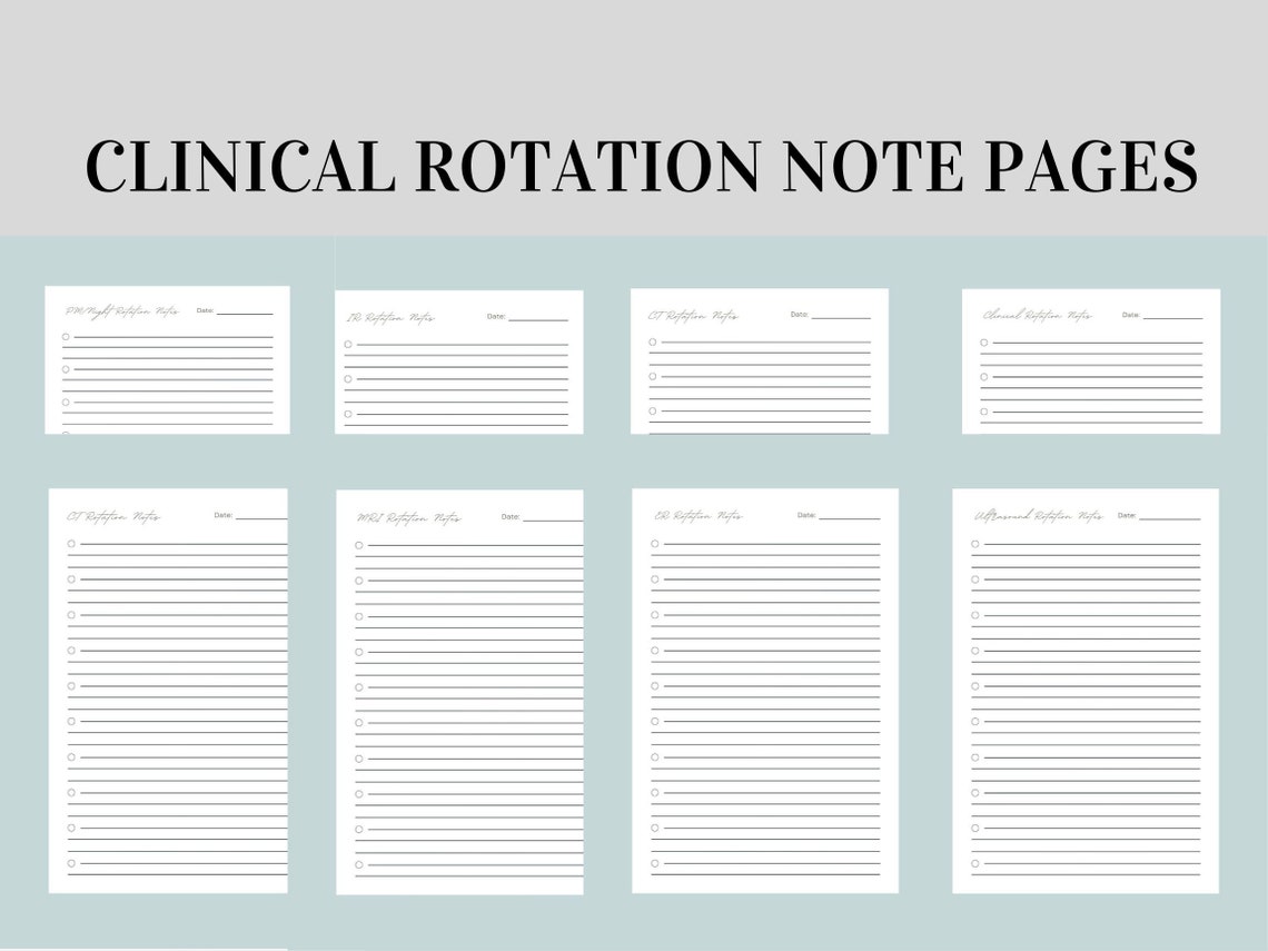Rad Tech X-ray Technician Planner Student Clinical Journal Radiologic ...
