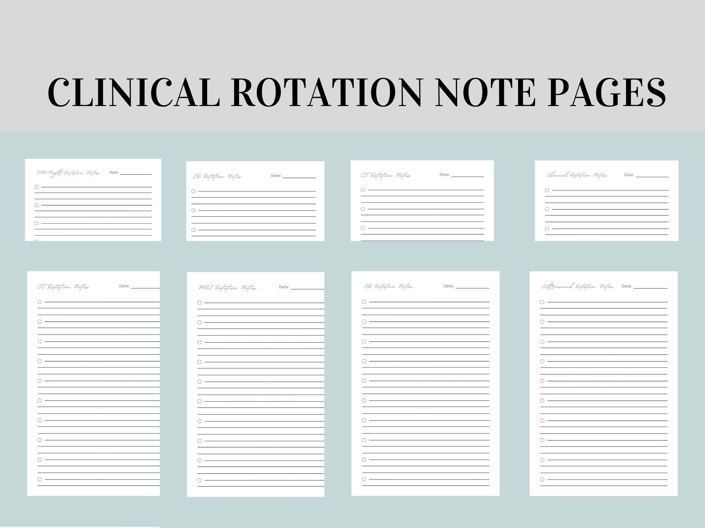 Rad Tech X-ray Technician Planner Student Clinical Journal Radiologic ...