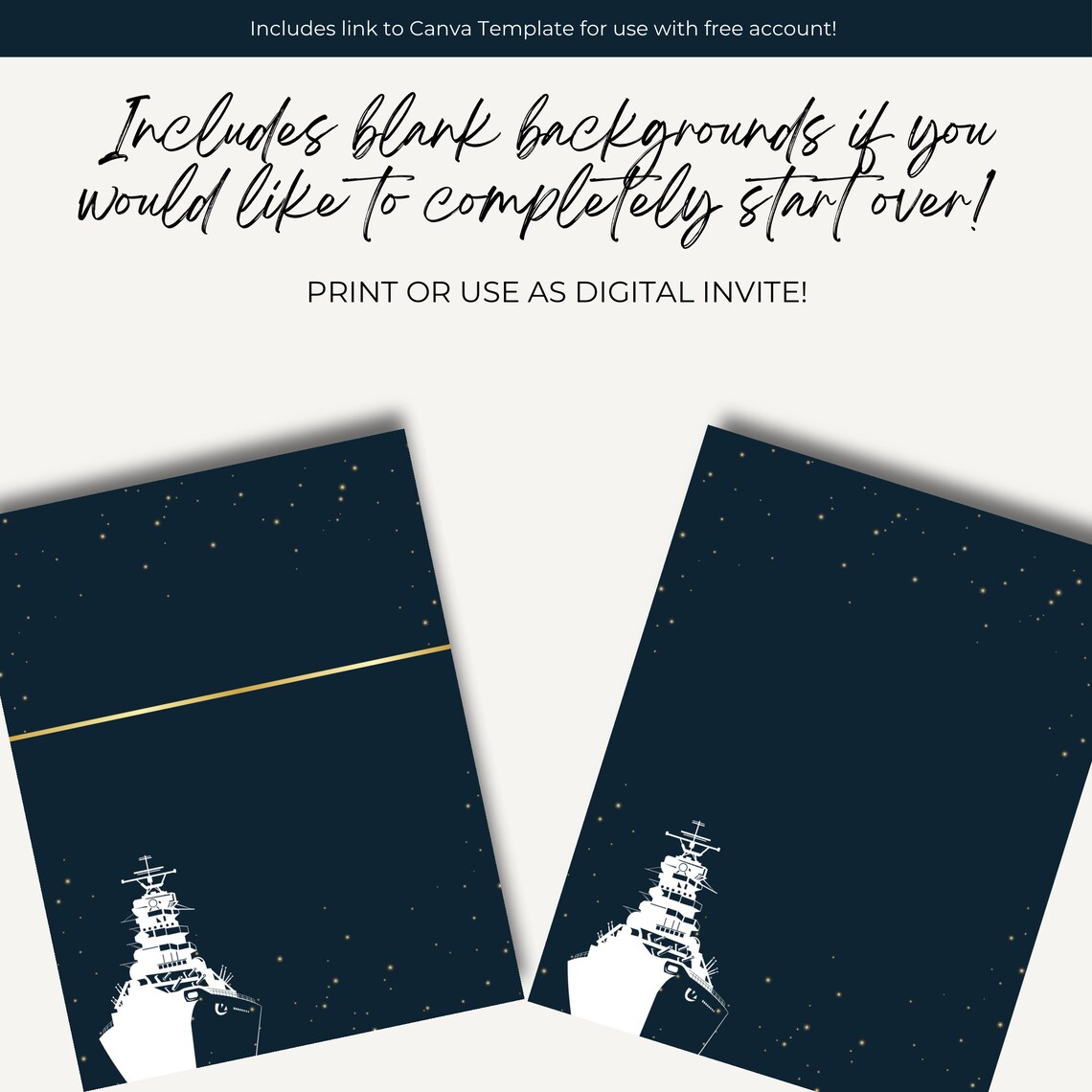 Navy Ball Flyer Template U.S Navy HM Corpsman Seabee BM CS Printable - Etsy
