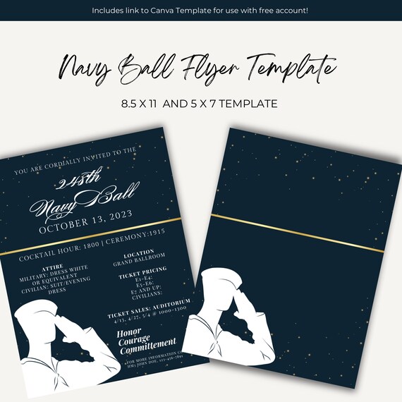 Military Ball Formal Dinner Invitation Free Military Online