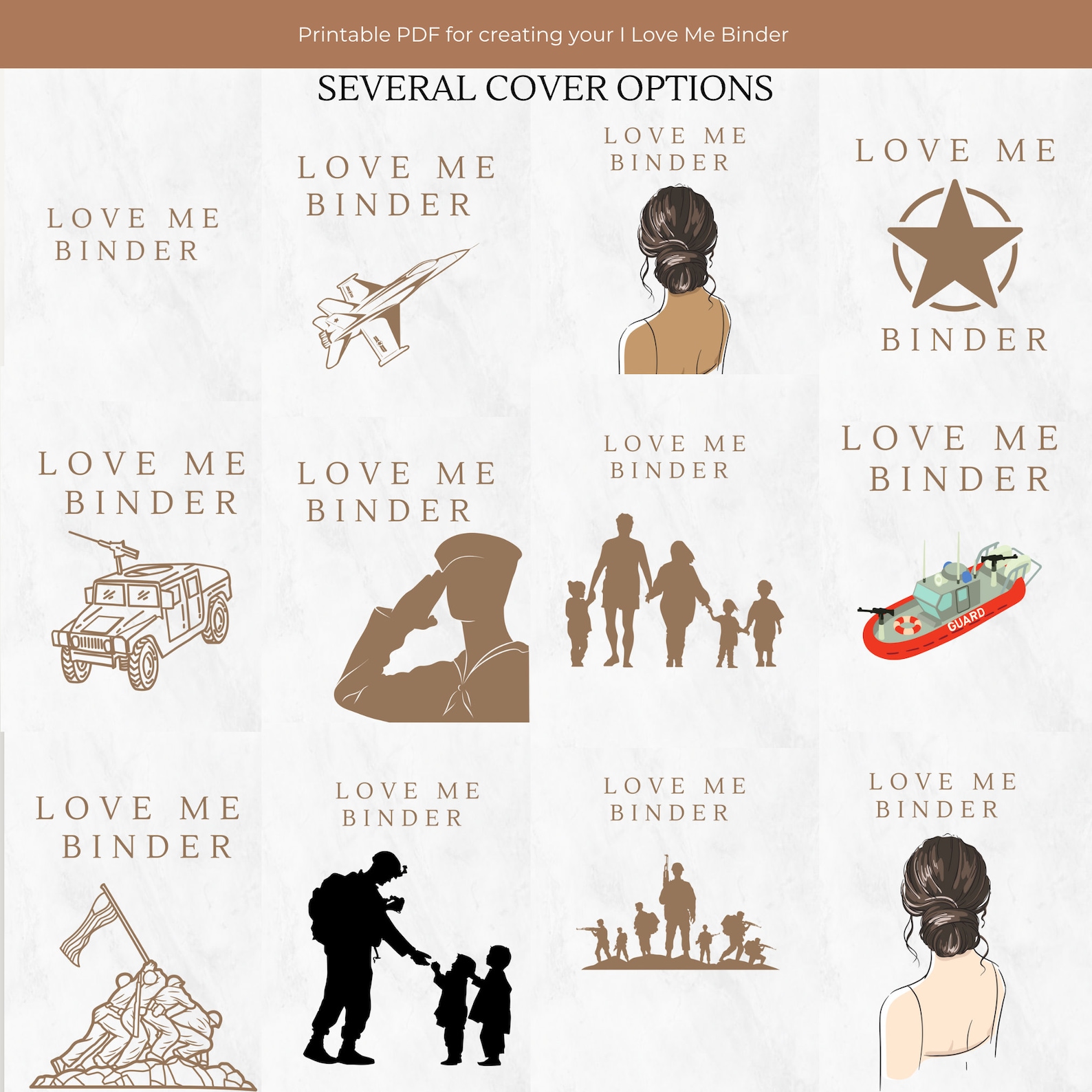 I Love Me Binder Military Service Binder Certificates Awards Army Navy ...