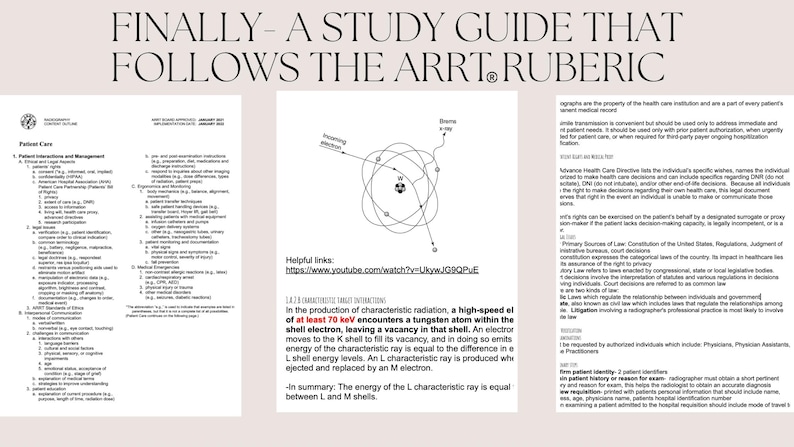 ARRT® Radiography Study Guide, Printed and Digital Copy, Kay’s Rad Tech ...