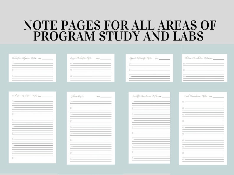 Rad Tech X-ray Technician Planner Student Clinical Journal Radiologic ...