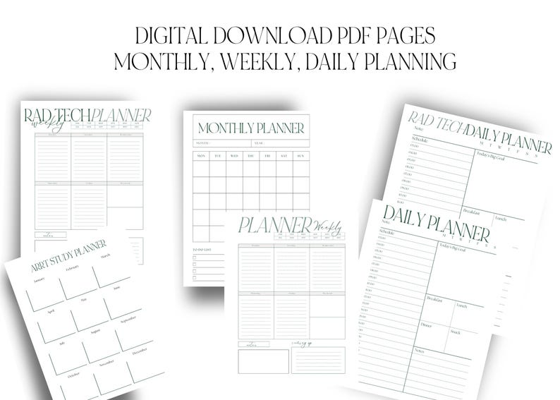 Study Planner for the ARRT Rad Tech X-ray Technician Planner Student ...