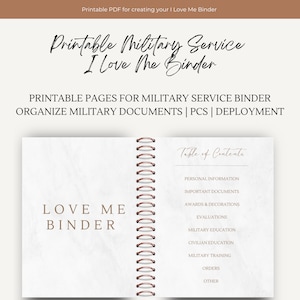 I Love Me Army Binder - Etsy