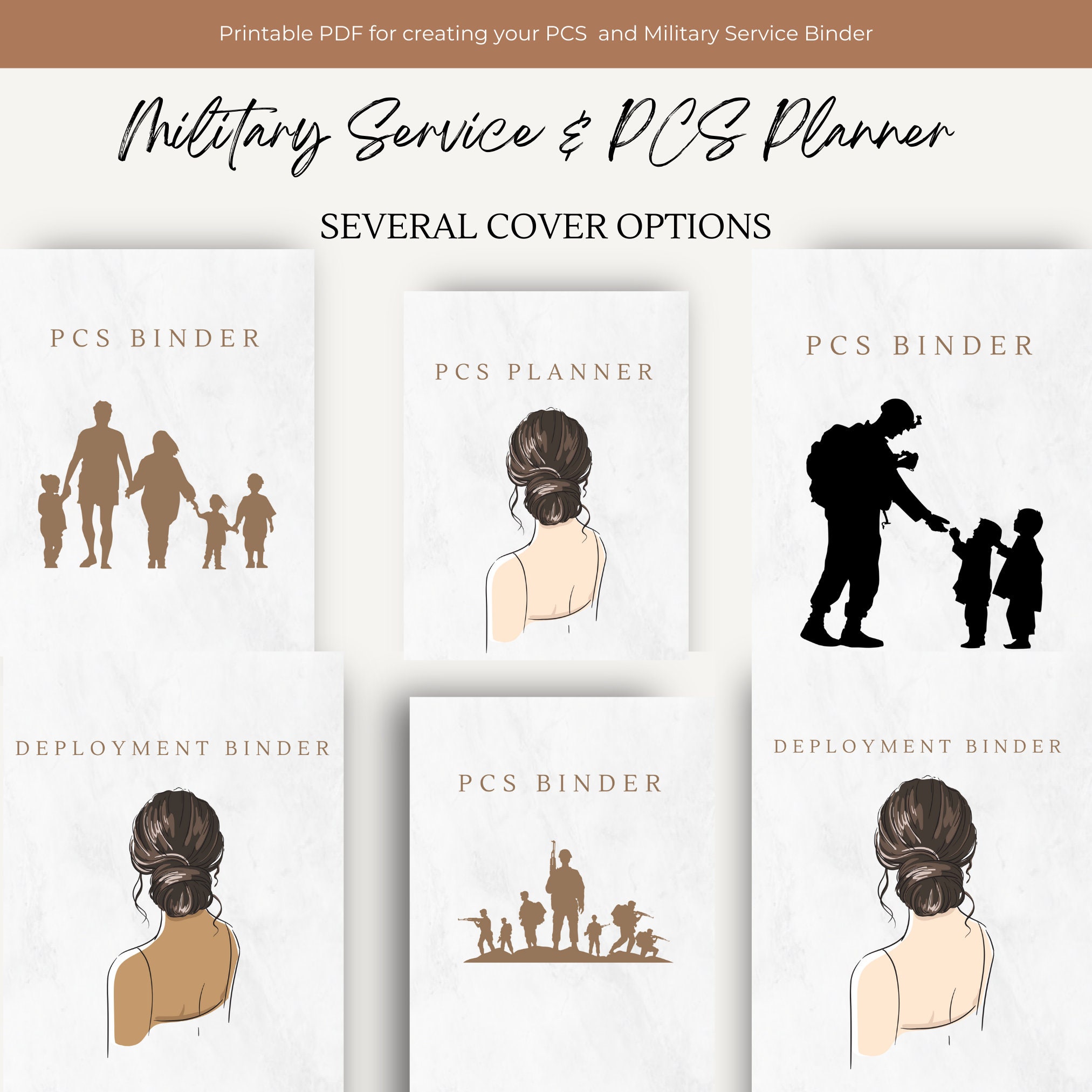 Printable PDF PCS Binder Deployment Planner Military Move Checklist ...