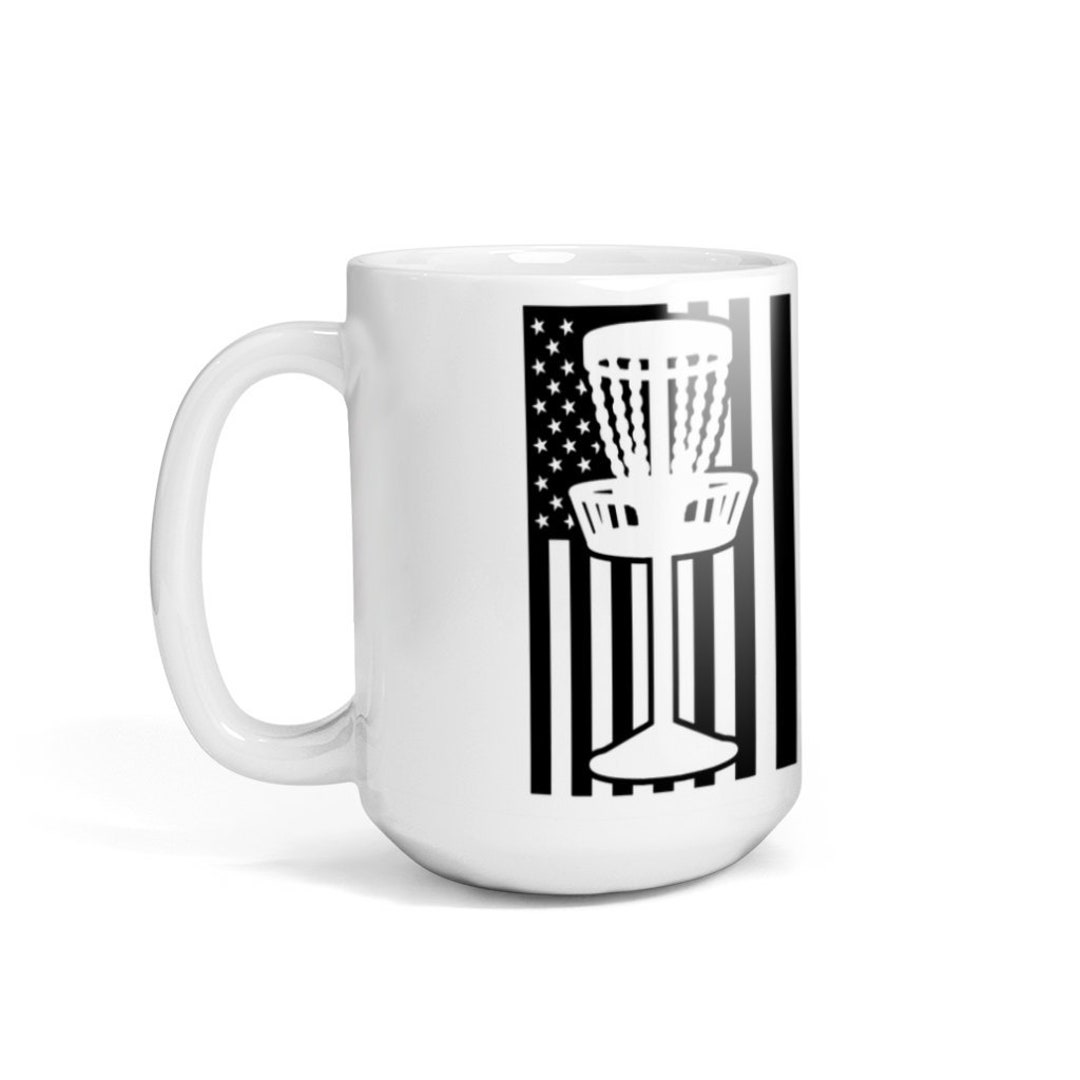 American Flag Disc Golf 15 Oz Coffee Mug - Etsy